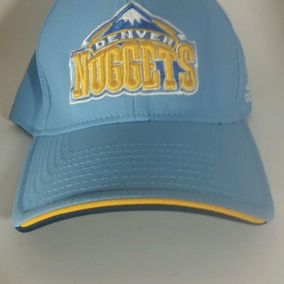 adidas | Accessories | Denver Nuggets Adidas Cap Hat Size S M Blue Yell ...